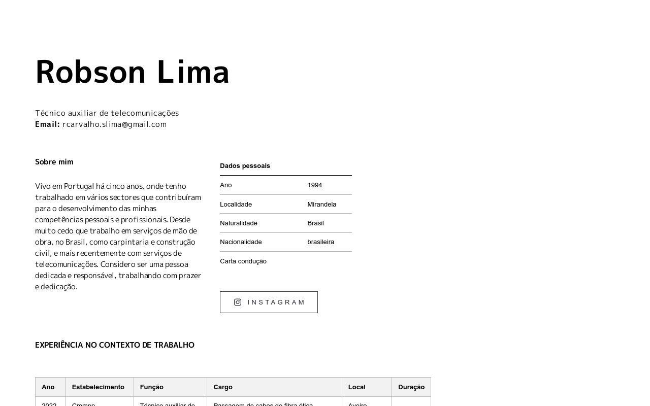 Robson Lima CV